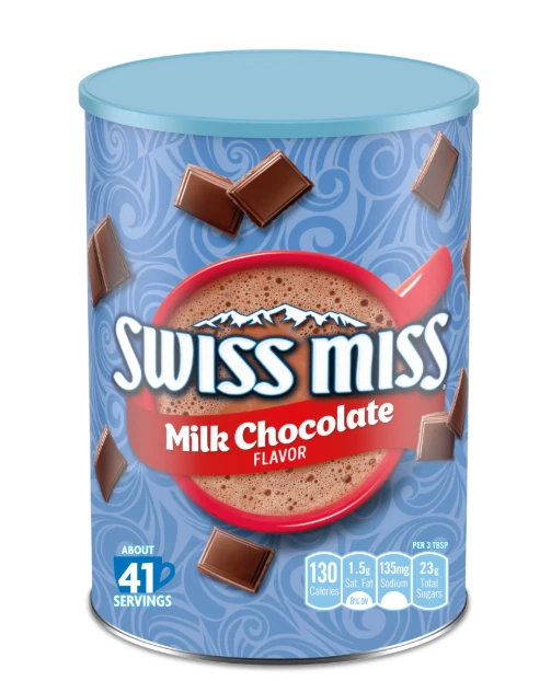 SWISS MISS MILK Chocolate Flavored Hot Cocoa Mix, 45.68 oz. Canister ...
