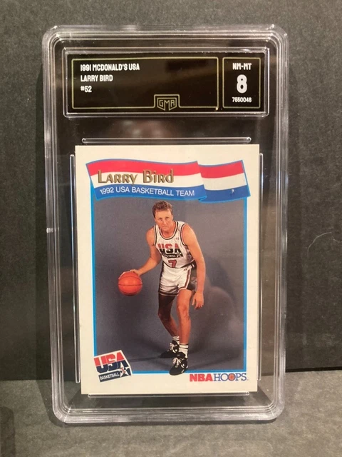 1991 HOOPS MCDONALD'S Larry Bird USA Basketball Team Boston Celtics GMA ...