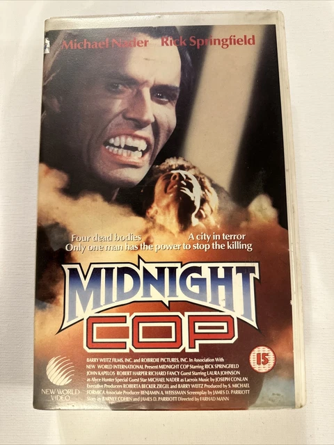 MIDNIGHT COP (AKA Nick Knight) New World Vhs Big Box Ex Rental Rick ...