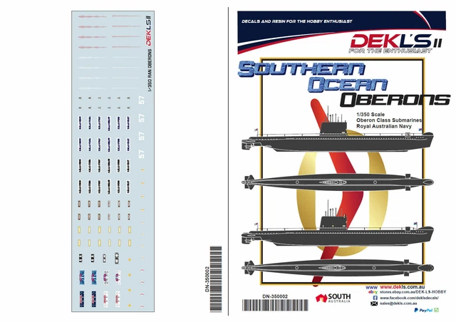 1/350 DECAL - RAN Oberon Class Submarines DEKL's II EUR 8,70 - PicClick FR