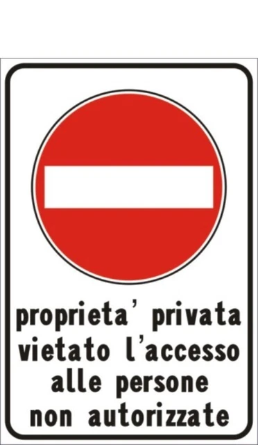 CARTELLO PROPRIETA PRIVATA CARTELLI TARGA TARGHE TABELLA FOREX 3mm ...