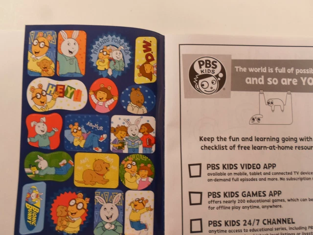 PBS KIDS ARTHUR Coloring and Activity book Ages 3+ Activity Book By ...