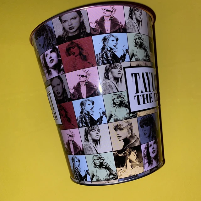 OFFICIAL TAYLOR SWIFT Eras Tour Cinema Vue Popcorn Storage Tin Bucket ...