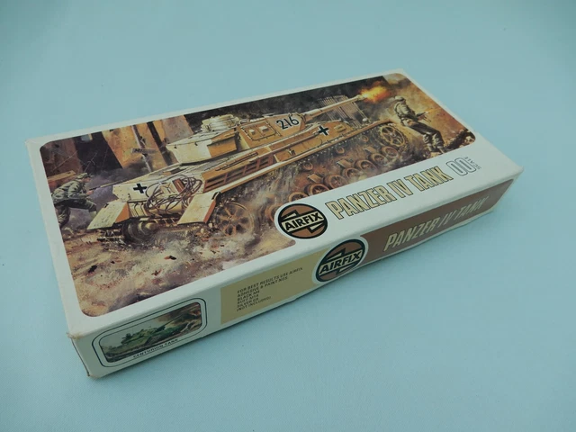 VINTAGE AIRFIX PANZER IV Tank OO Scale Kit Series 2 Boxed Empty Box ...