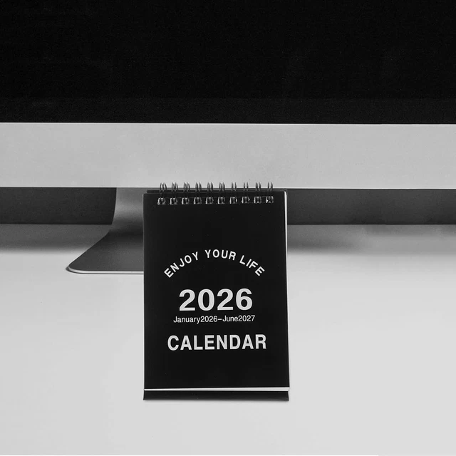 MINI DESK CALENDAR 2026 Standing Flip Desktop Calendar Monthly Small ...