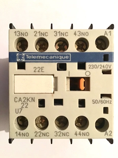 TELEMECANIQUE 10A 240V Ac Machine Power Control Relay Ca2Kn22U7 ...