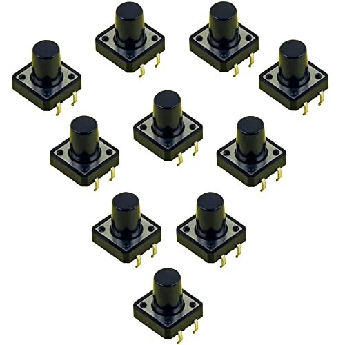 TACTILE PUSH BUTTON Switch 4PIN ON/Off Horizontal Tactile Mini Micro ...