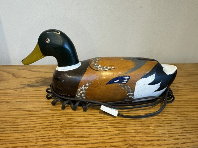 WOODEN MALLARD DUCK Jersey Shore Landline Phone Vintage TeleMania ...