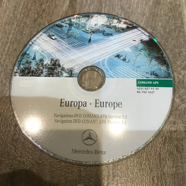MERCEDES COMAND APS Sat Nav Disc Dvd Europe Version 5.1 / A2118279359 ...
