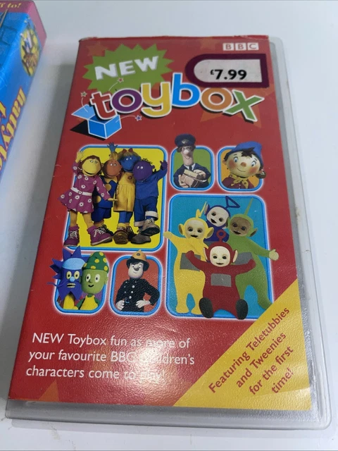 BBC TOYBOX VHS TAPE Teletubbies, Tweenies, Noddy, Postman Pat, Fireman ...