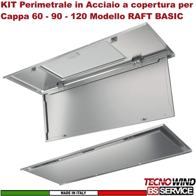 KIT PERIMETRALE PER Cappa 60 Modello RAFT BASIC K132R0044 INOX EUR 59 ...