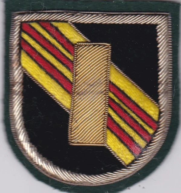 VIETNAM WAR US Army Beret Patch,Special Forces,Bullion,2nd Lt,Theatre ...