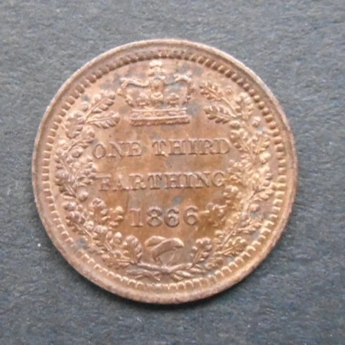 AN UNCIRCULATED 1866 Queen Victoria One Third Farthing £10.79 - PicClick UK