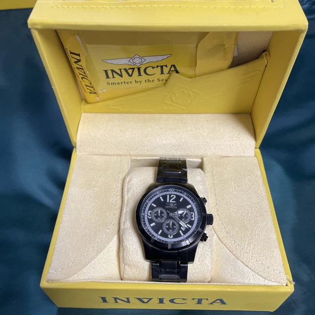 OROLOGIO DA UOMO Invicta Specialty Classic Cronografo Quadrante Nero ...