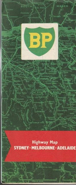 OLD AUSTRALIAN MAP ,Bp Highway Map , Sydney-Melbourne-Adelaide $16.00 ...