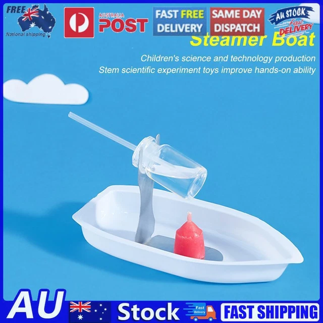 SCIENCE EXPERIMENT ASSEMBLY Steamboat Model DIY Kits STEM Toys for ...