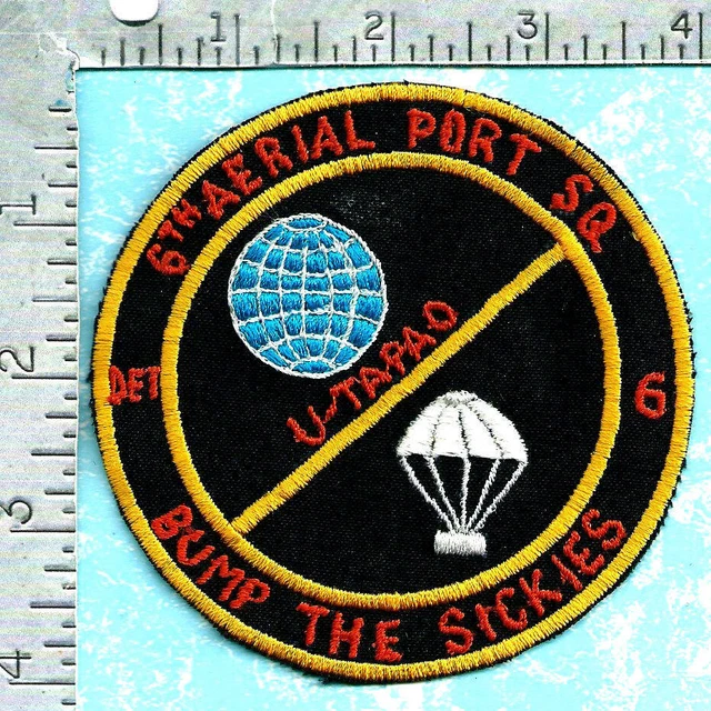 AUTHENTIC USAF THAI made Vietnam war era patch - 6th Aerial Port ...