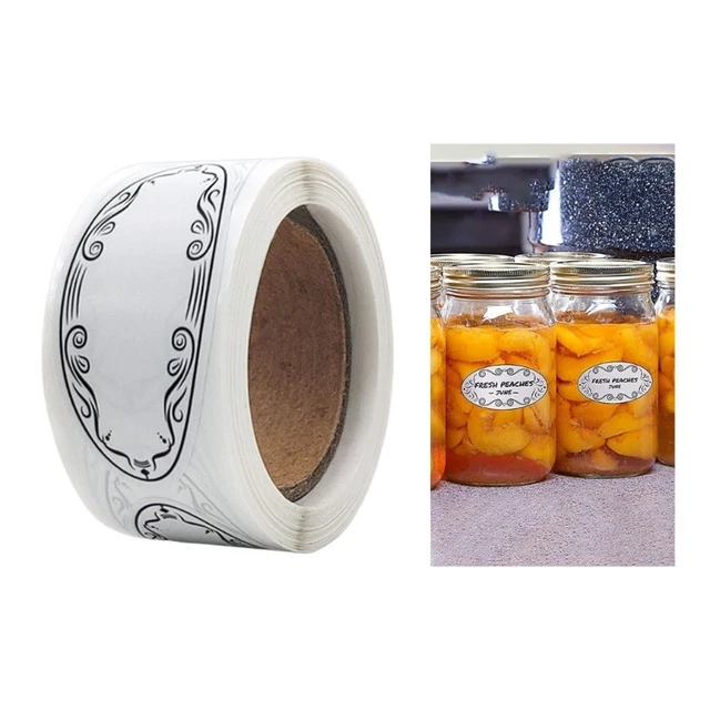 150 WHITE ELLIPSOID Editable Identifiers Strong Adhesive For Storage ...