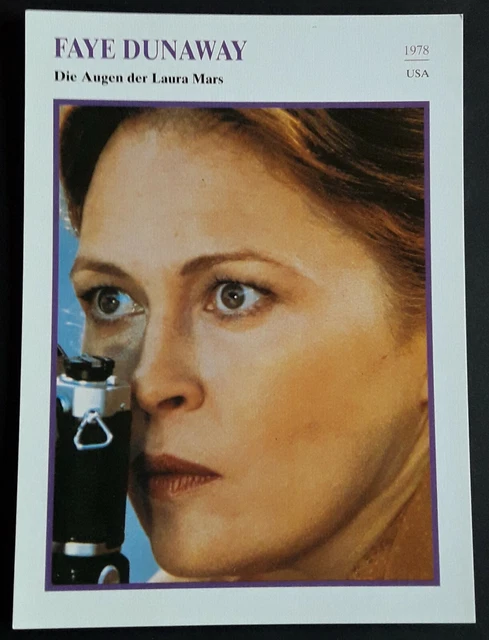 SCHAUSPIELERIN FAYE DUNAWAY | Film-Portrait | Star-Foto / Sammelbild ...