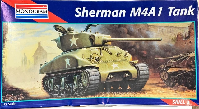 REVEL-MONOGRAM - SHERMAN M4A1 Tank [ 1:72 Scale ] Skill 2 EUR 18,66 ...