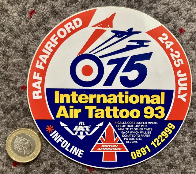 VINTAGE MILITARY AIRCRAFT / Aviation Sticker - RAF Fairford ...