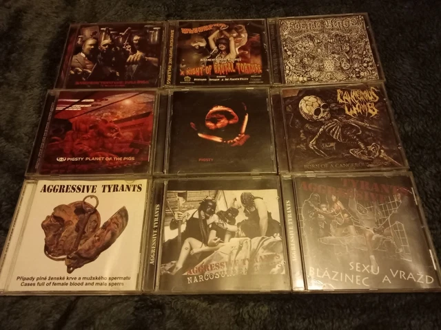 GRINDCORE CDS JOBLOT BTK pigsty Aggressive Tyrants Foetal Juice ...