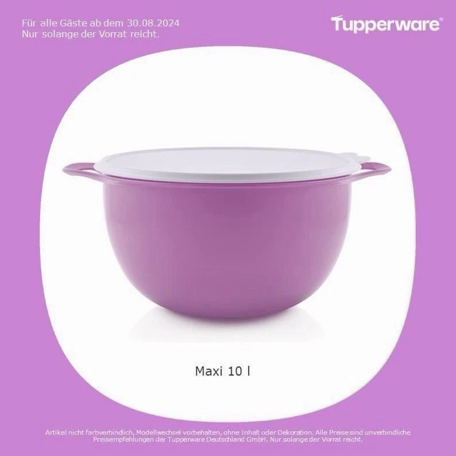 Wunderschöne Tupperware Große Schüssel 10 Liter Fotos