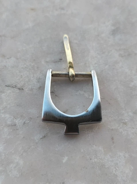 BULOVA ACCUTRON VINTAGE STEEL WATCH STRAP BAND BUCKLE FIBBIA ACCIAIO ...