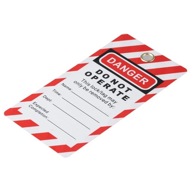 RED DANGER DO Not Operate Tags Compliance Safety Tags Lockout Safety ...