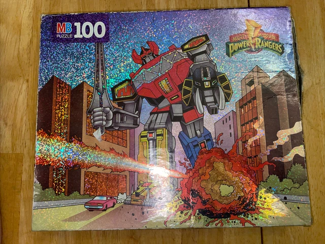 VINTAGE MIGHTY MORPHIN Power Rangers Megazord COMPLETE 100pc HOLO ...