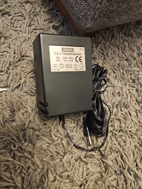 SCALEXTRIC MAINS POWER Supply Transformer Adaptor C912 16v Silver Label ...