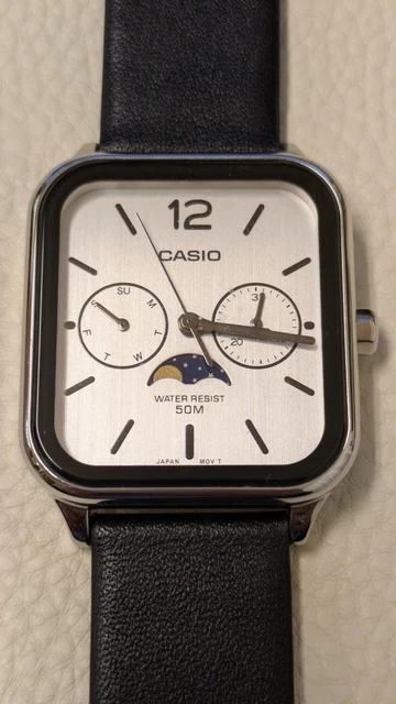 CASIO QUARTZ ANALOG Square Type Men’s Wristwatch Excellent Condition £ ...