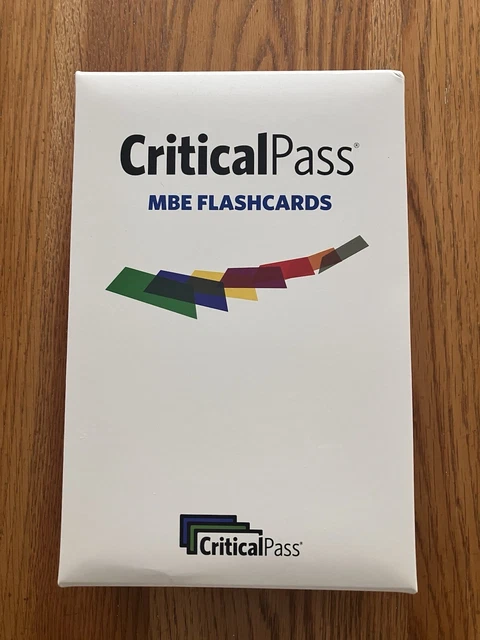 CRITICAL PASS FLASHCARDS 2025-2026 MBE Full Set $142.64 - PicClick AU