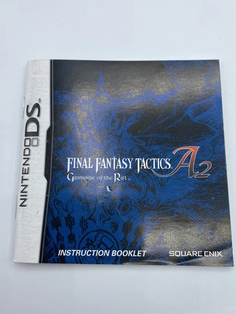FINAL FANTASY TACTICS A2: Grimoire of the Rift MANUAL ONLY B3G1 $17.94 ...