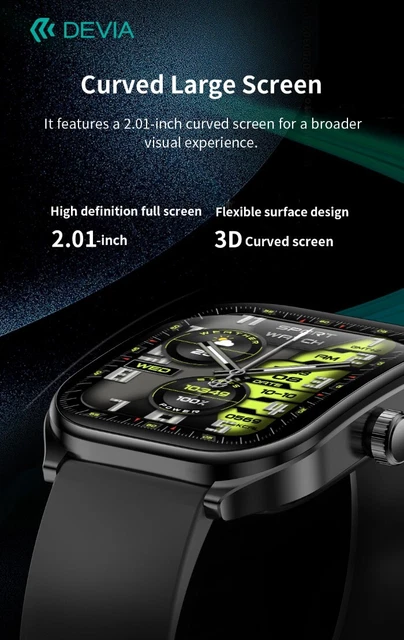 DEVIA SMART WATCH WT4 IP67 modello JX627J Nero EUR 50,99 - PicClick IT