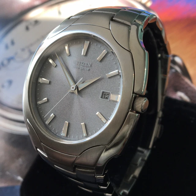 MENS CITIZEN WATCH Eco-Drive Steel Grey Dial Genuine E111 £129.00 ...