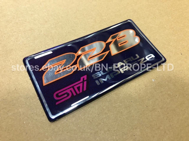 SUBARU IMPREZA 22B Classic Rear Boot Lid Badge Logo Emblem Rare Jdm Gc8 ...