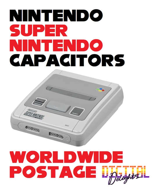 SUPER NINTENDO SNES Capacitors / 12 x Cap Kit / Repair Kit / SNSP-CPU ...