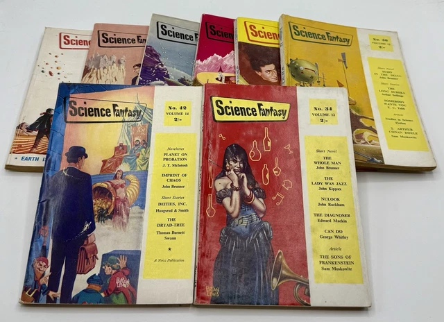 SCIENCE FANTASY MAGAZINE Lot X8 1950s/60s £20.00 - PicClick UK