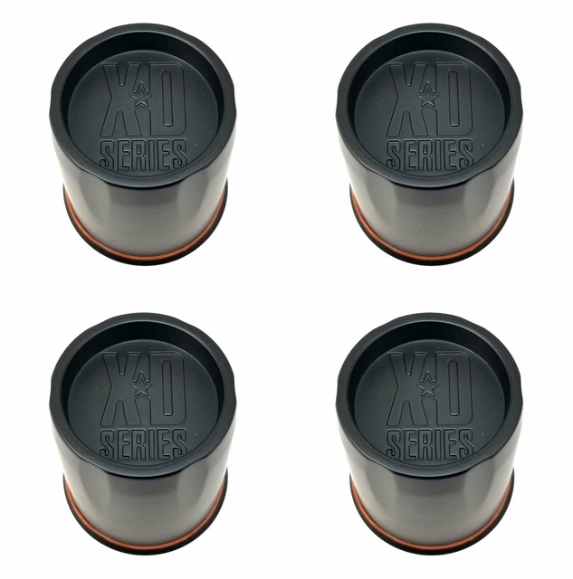 4 XD SERIES Black Center Caps for 5/6L AR62 Outlaw II AR923 Mod 12 AR61 ...