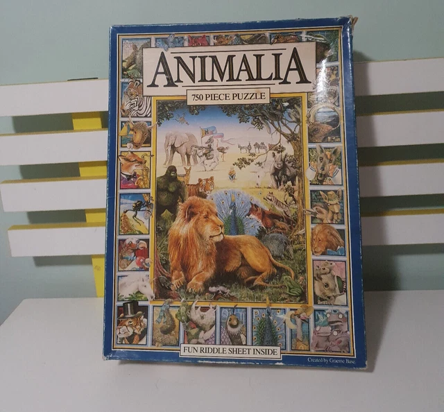 ANIMALIA JIGSAW 750 pieces graeme base older version $39.96 - PicClick