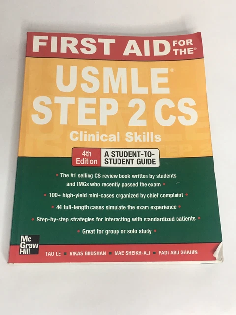 FIRST AID USMLE Ser.: First Aid for the USMLE Step 2 CS by Vikas ...