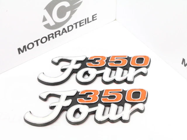 HONDA CB 350 Four Emblem Set Schriftzug Seitendeckel Seitendeckelemblem ...