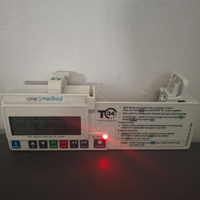 CME MCKINLEY T34 Ambulatory Syringe Pump £45.00 - PicClick UK