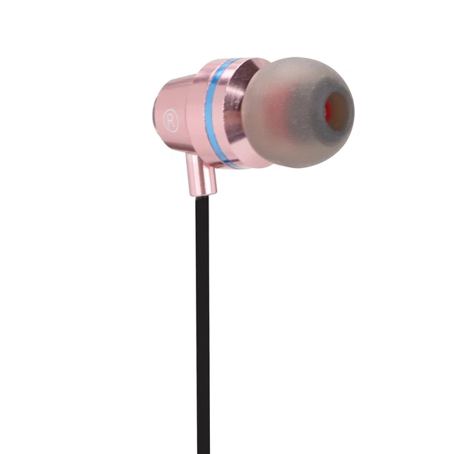 3.5MM WIRED EARBUDS With Microphone Metal Heavy Bass Wired InEar ...