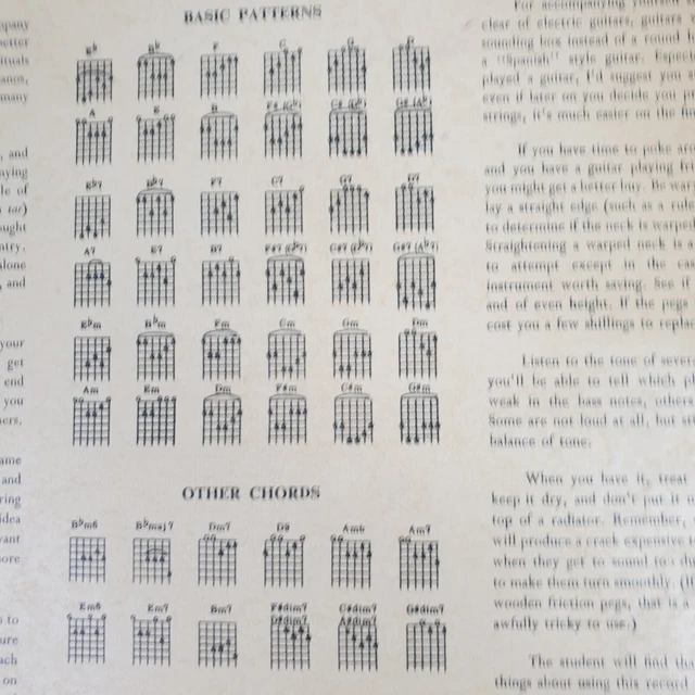 PETE SEEGER - Pete Seeger's Guitar Guide For Folk Singers 33 RPM Vinyl ...