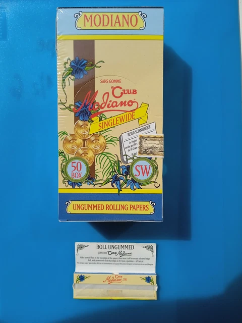 S.D. CLUB MODIANO Zigarettenpapier Box (Single Wide) 50 Pakete je 50 ...