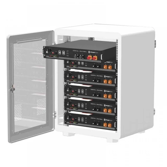 PYLONTECH LITHIUM ION Battery Energy Storage Cabinet 14kWh 6x US2000C ...
