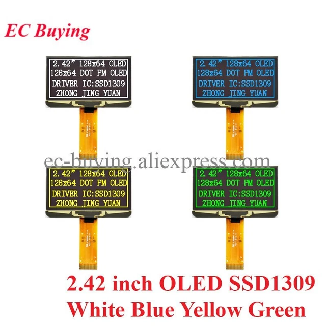 2.42 INCH OLED LCD Display Module LED Screen 128X64 SPI/IIC I2C SSD1309 ...