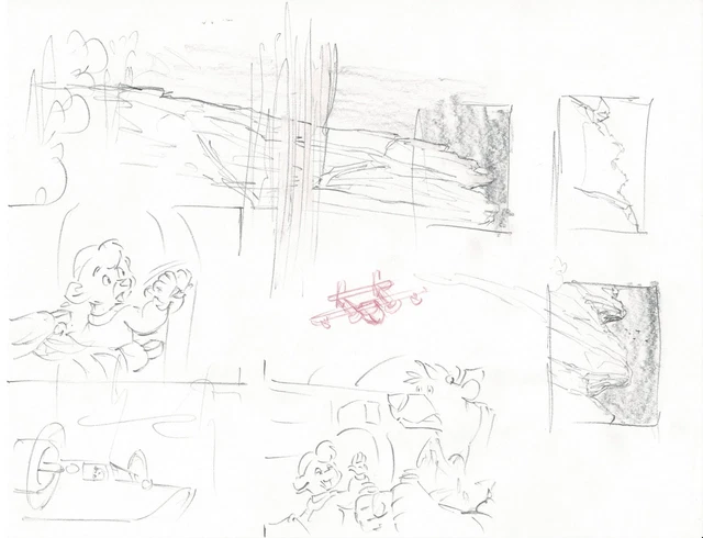 TALESPIN WALT DISNEY Production Animation Drawing from Animators Estate ...